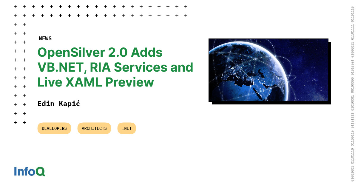 OpenSilver 2.0 Adds VB.NET, RIA Services and Live XAML Preview - InfoQ