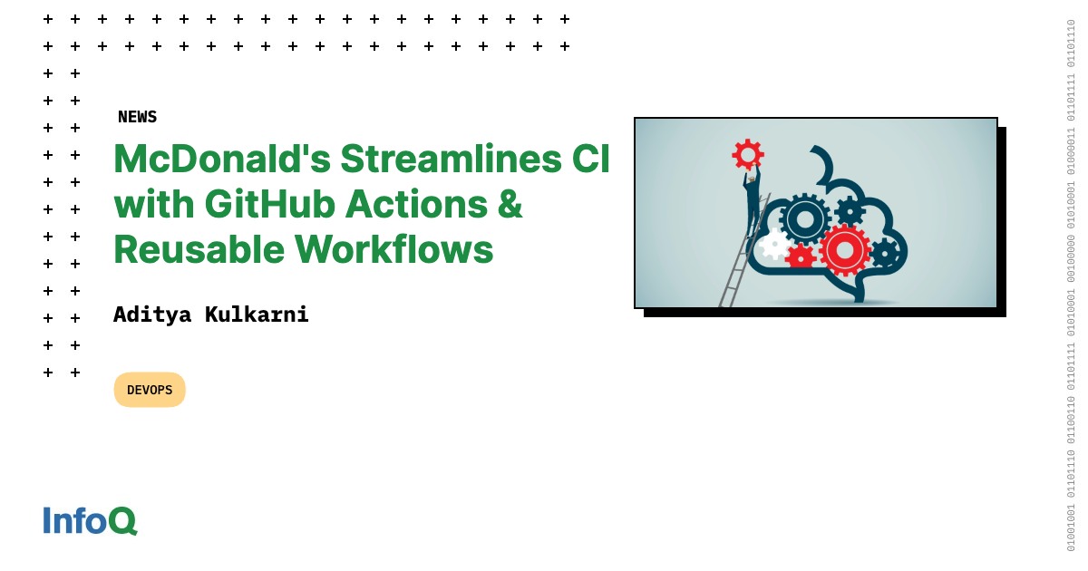 Mcdonalds Streamlines Ci With Github Actions And Reusable Workflows Infoq 0733
