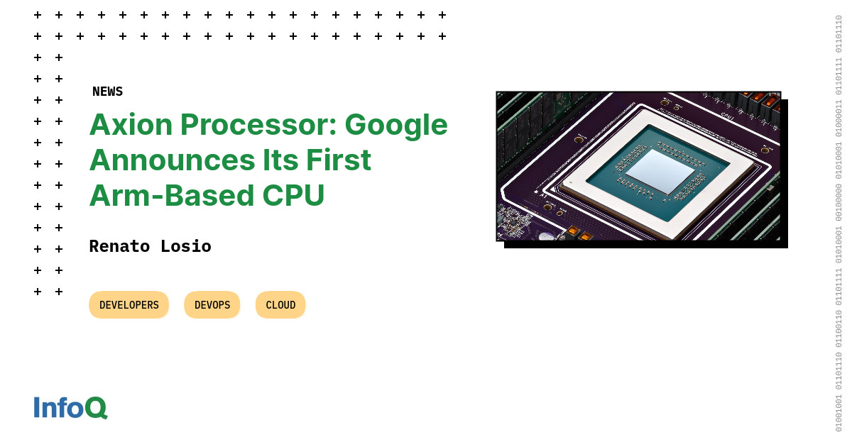 Axion Processor: Google Announces Its First Arm-Based CPU - InfoQ Axion Processor: Google Announces Its First Arm-Based CPU - InfoQ