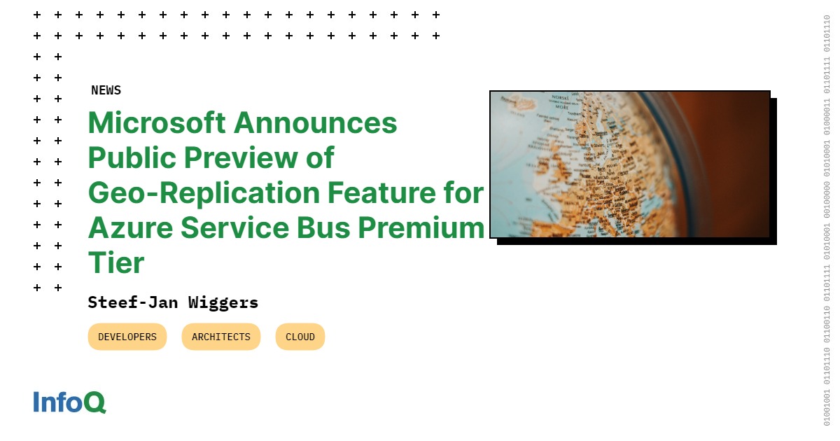 Microsoft Announces Public Preview of Geo-Replication Feature for Azure Service Bus Premium Tier ...