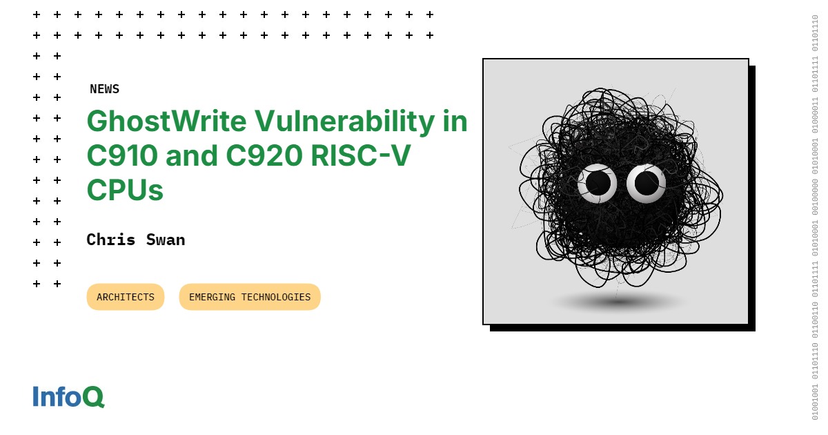 GhostWrite Vulnerability in C910 and C920 RISC-V CPUs - InfoQ