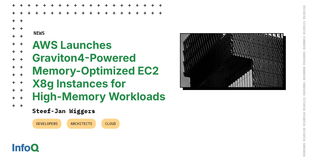 AWS Launches Graviton4-Powered Memory-Optimized EC2 X8g Instances for High-Memory Workloads - InfoQ