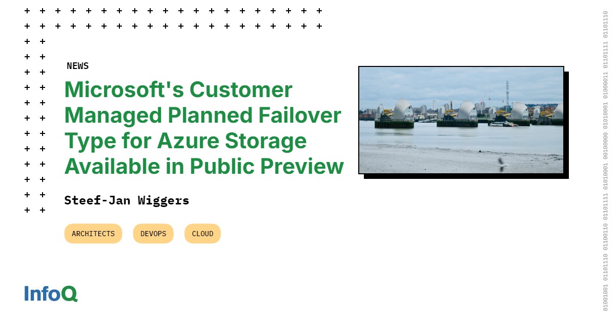 Microsoft's Customer Managed Planned Failover Type for Azure Storage ...