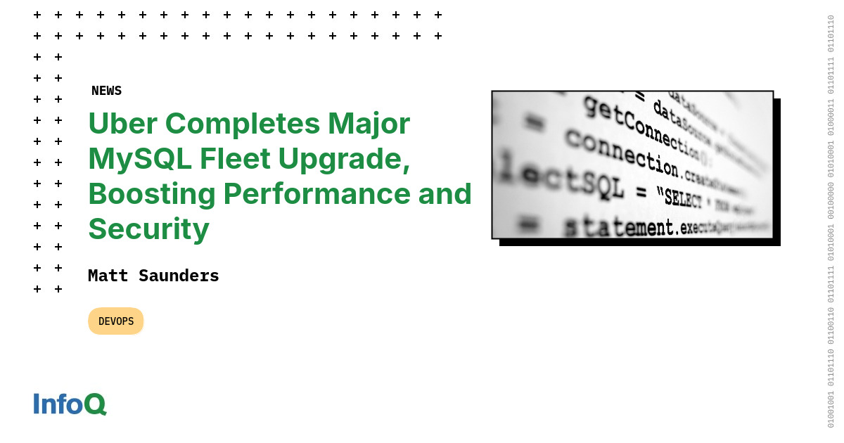 Uber Completes Major Mysql Fleet Upgrade Boosting Performance And Security Infoq