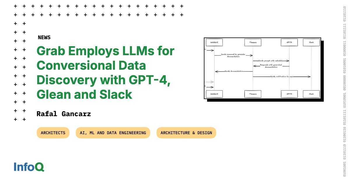 Grab Employs LLMs for Conversational Data Discovery with GPT-4, Glean ...