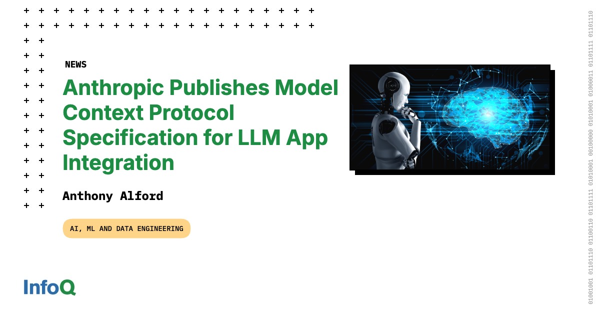 Anthropic Publishes Model Context Protocol Specification for LLM App ...