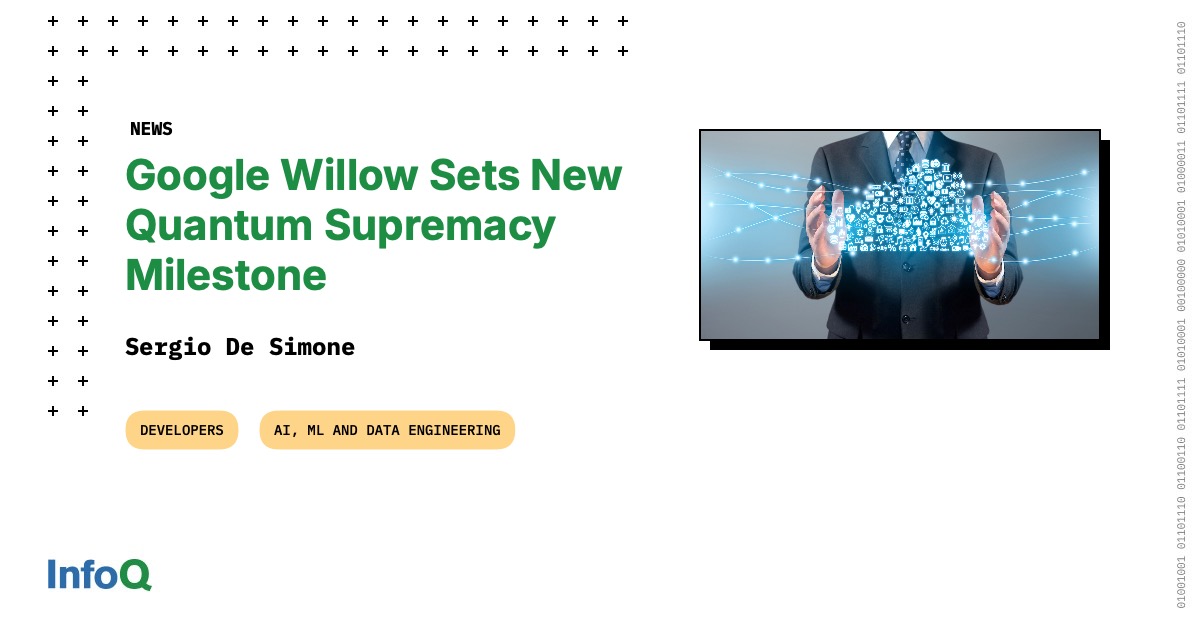 Google Willow Sets New Quantum Supremacy Milestone - InfoQ