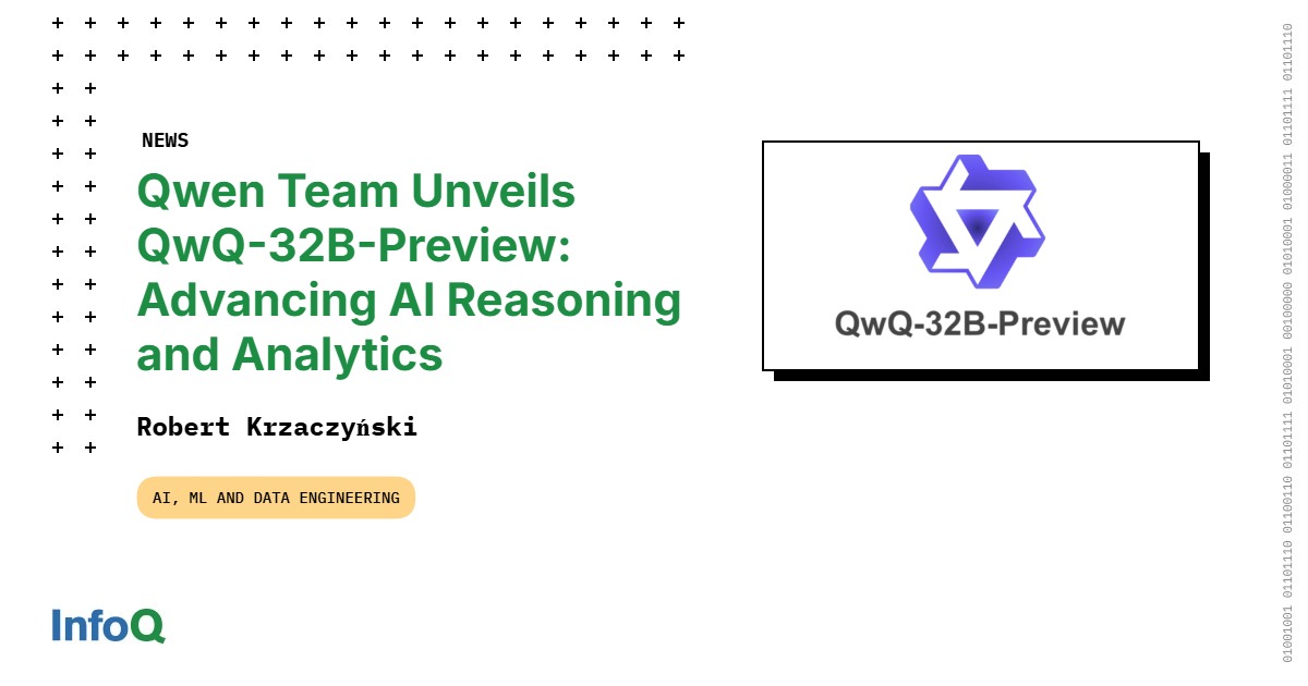 Qwen Team Unveils QwQ-32B-Preview: Advancing AI Reasoning and Analytics - InfoQ