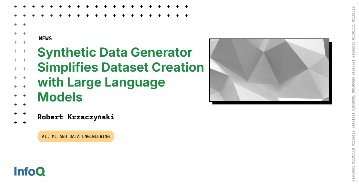 Synthetic Data Generator Simplifies Dataset Creation with Large ...