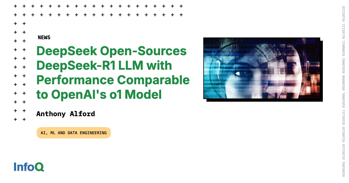 DeepSeek Open-Sources DeepSeek-R1 LLM with Performance Comparable to OpenAI's o1 Model - InfoQ