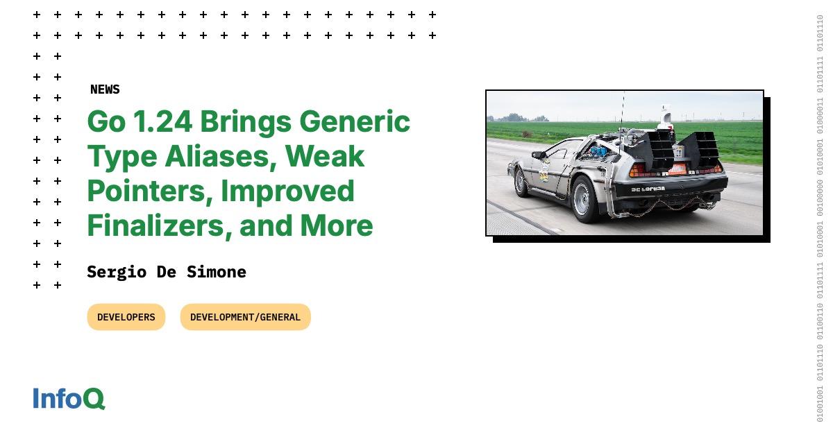 Go 1.24 Brings Generic Type Aliases, Weak Pointers, Improved Finalizers, and More - InfoQ