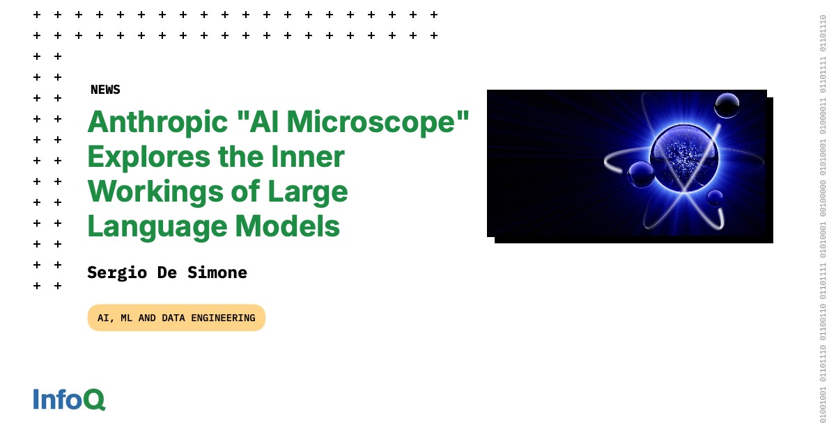 Anthropic's "AI Microscope" Explores the Inner Workings of Large Language Models - InfoQ