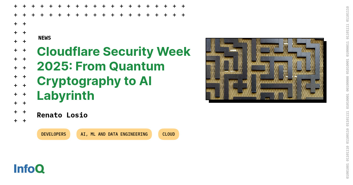 Recap of Cloudflare Security Week 2025: From Quantum Cryptography to AI Labyrinth - InfoQ