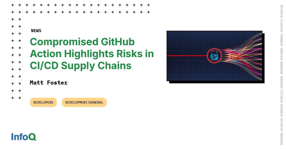 Compromised GitHub Action Highlights Risks in CI/CD Supply Chains - InfoQ