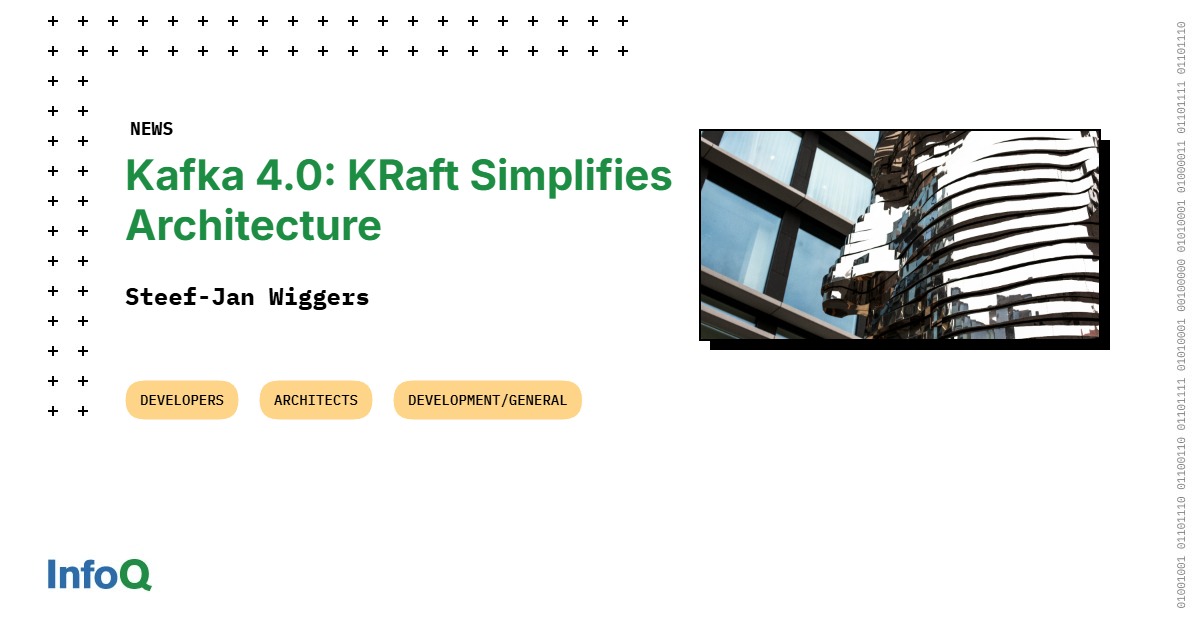Kafka 4.0: KRaft Simplifies Architecture - InfoQ
