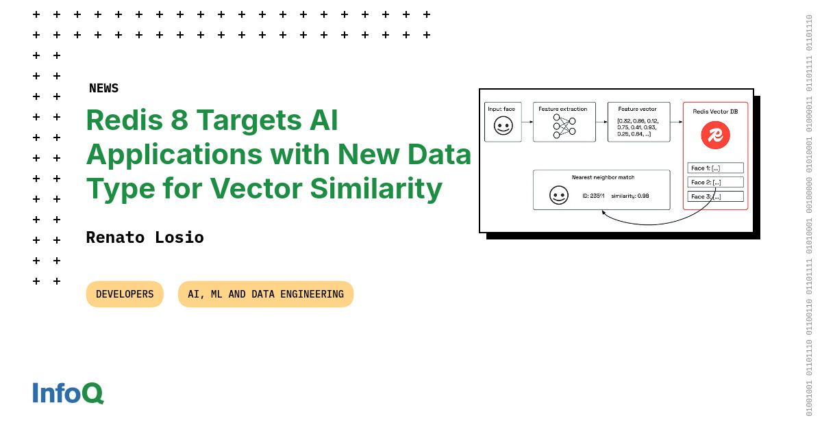 Redis 8 Targets AI Applications with New Data Type for Vector Similarity - InfoQ