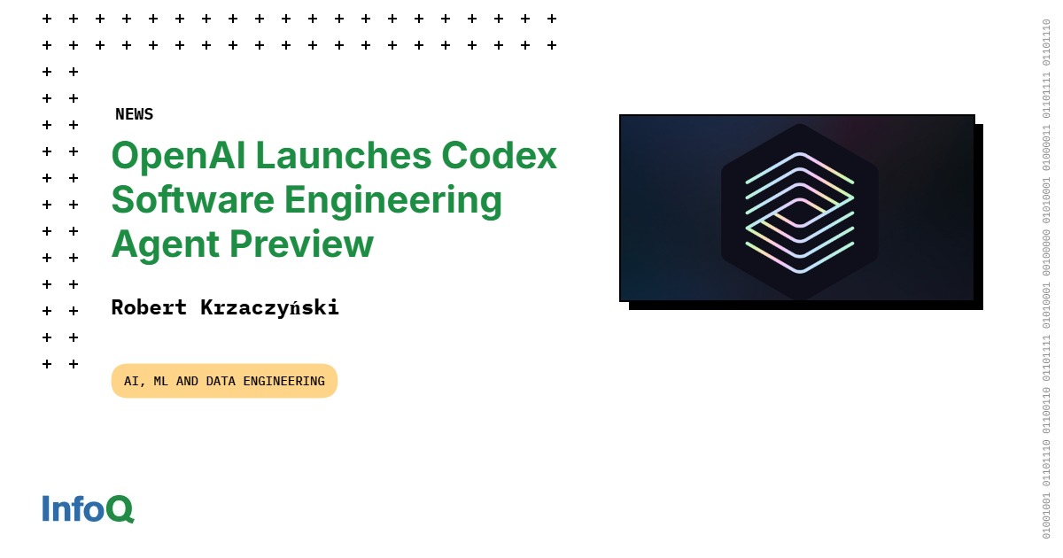 OpenAI Launches Codex Software Engineering Agent Preview - InfoQ