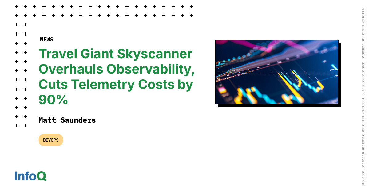 Travel Giant Skyscanner Overhauls Observability, Cuts Telemetry Costs by 90% - InfoQ