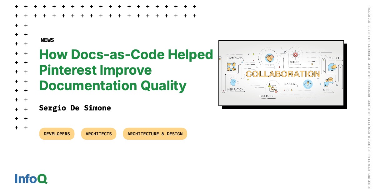 How Docs-as-Code Helped Pinterest Improve Documentation Quality - InfoQ