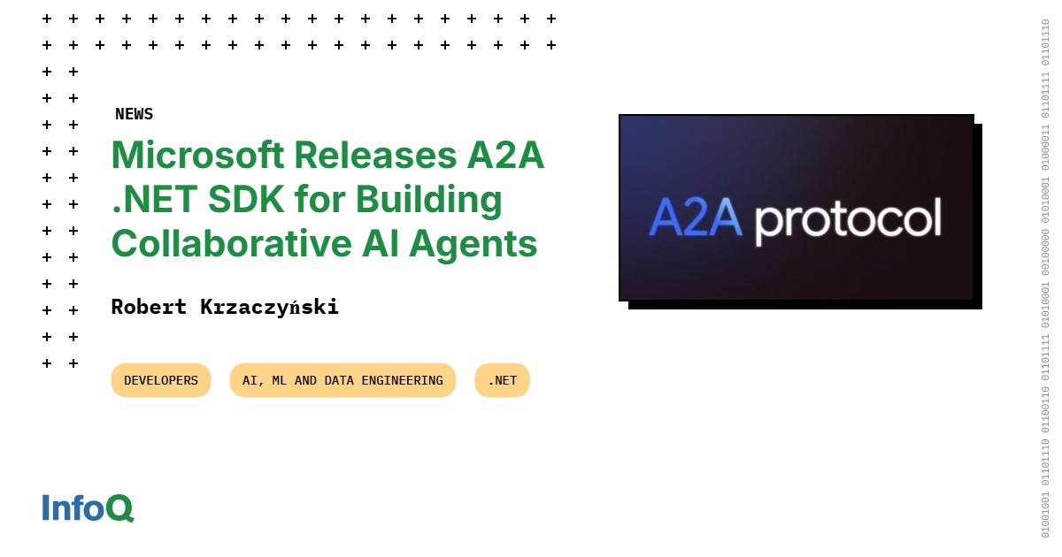 Microsoft Releases A2A .NET SDK for Building Collaborative AI Agents - InfoQ