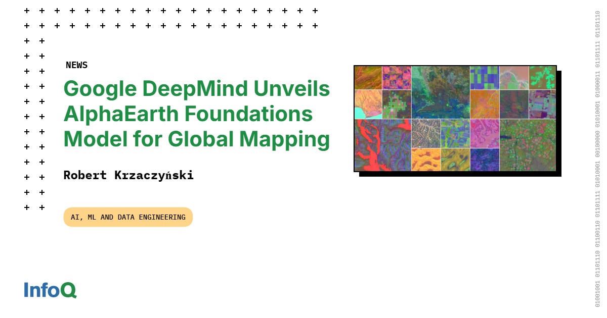 Google DeepMind Unveils AlphaEarth Foundations Model for Global Mapping - InfoQ