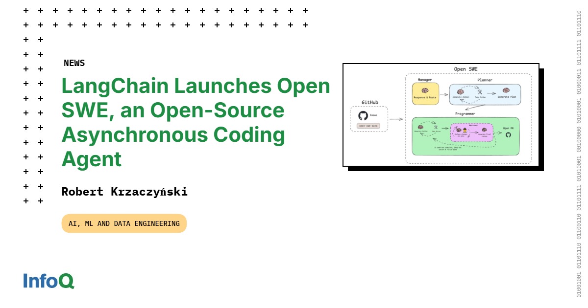 LangChain Launches Open SWE, an Open-Source Asynchronous Coding Agent - InfoQ
