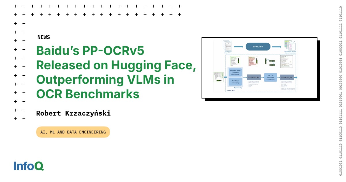 Baidu’s PP-OCRv5 Released on Hugging Face, Outperforming VLMs in OCR Benchmarks - InfoQ