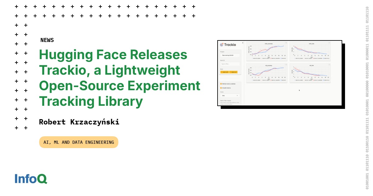 Hugging Face Releases Trackio, a Lightweight Open-Source Experiment Tracking Library - InfoQ