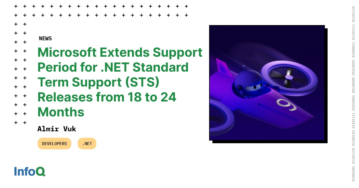 Microsoft Extends Support Period for .NET Standard Term Support (STS) Releases from 18 to 24 ...