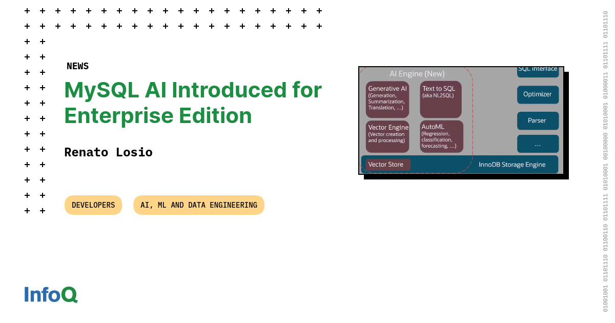 MySQL AI Introduced for Enterprise Edition - InfoQ