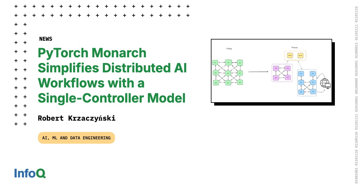 PyTorch Monarch Simplifies Distributed AI Workflows with a Single-Controller Model - InfoQ