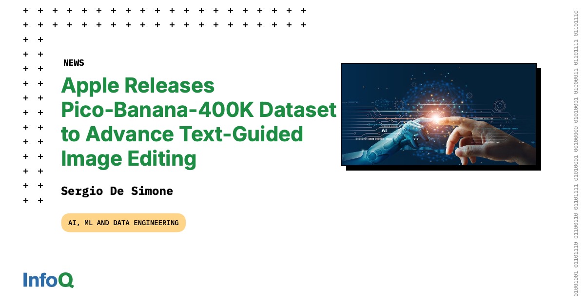 Apple Releases Pico-Banana-400K Dataset to Advance Text-Guided Image ...