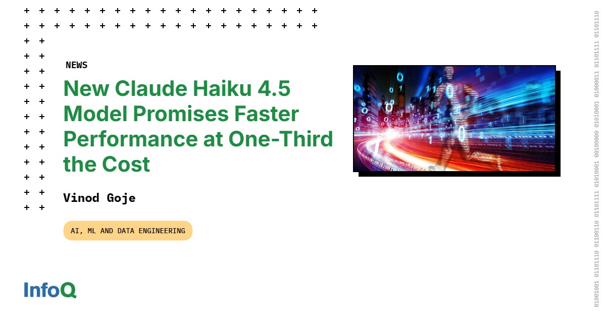 New Claude Haiku 4.5 Model Promises Faster Performance at One-Third the ...