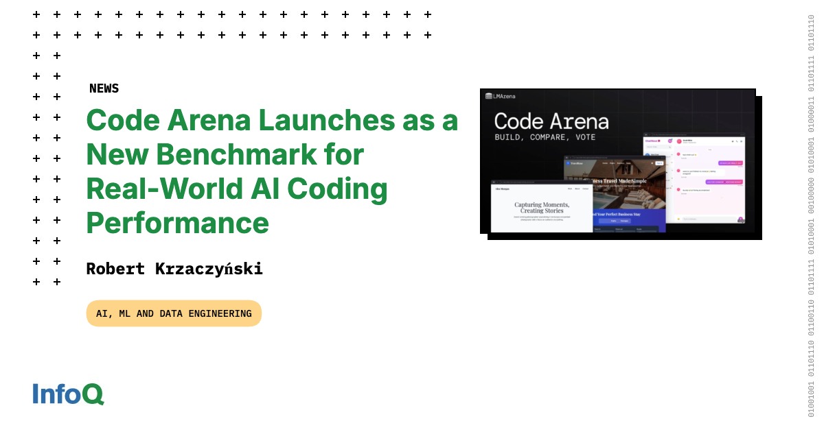 Code Arena Launches as a New Benchmark for Real-World AI Coding ...
