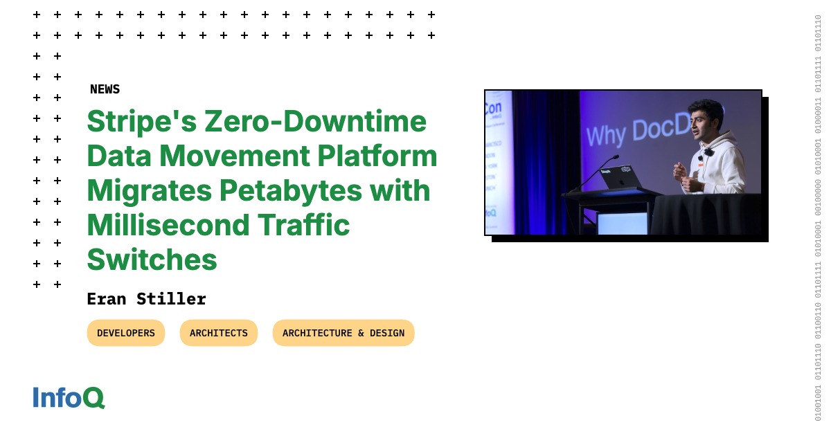 Stripe's Zero-Downtime Data Movement Platform Migrates Petabytes with ...