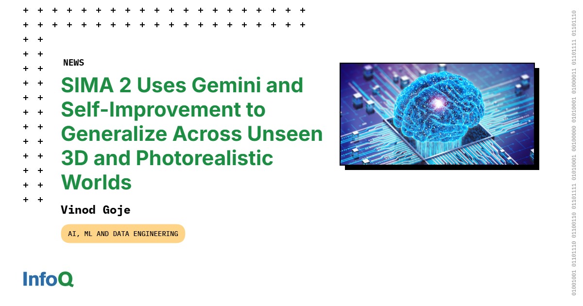 SIMA 2 Uses Gemini and Self-Improvement to Generalize across Unseen 3D ...