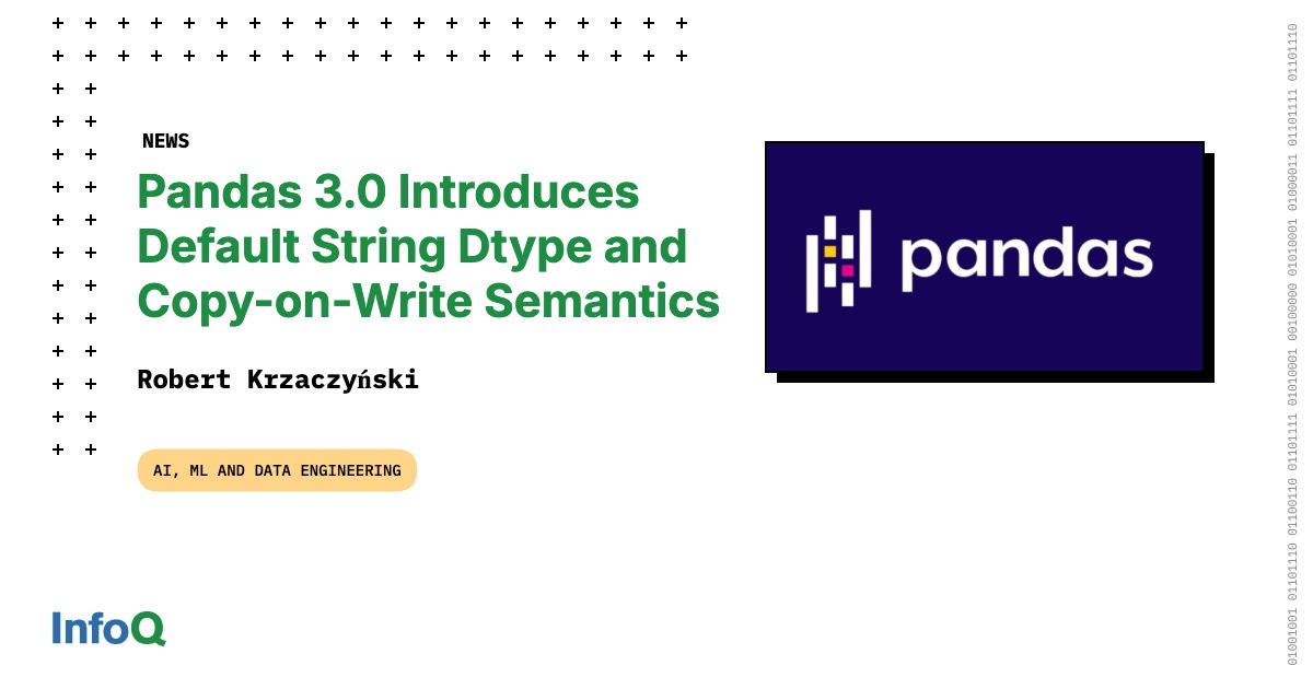 Pandas 3.0 Introduces Default String Dtype and Copy-on-Write Semantics ...