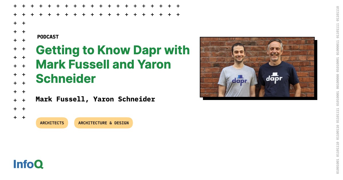 Getting to Know Dapr with Mark Fussell and Yaron Schneider - InfoQ