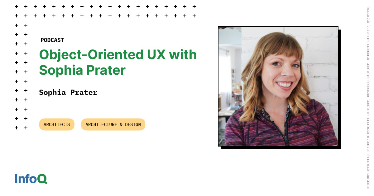 Object-Oriented UX (OOUX) with Sophia Prater - InfoQ