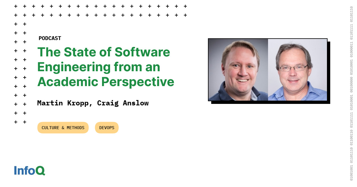 The State of Software Engineering from an Academic Perspective - InfoQ