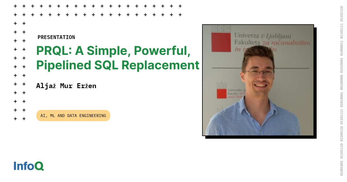 Prql A Simple Powerful Pipelined Sql Replacement Infoq