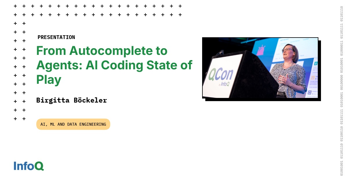From Autocomplete to Agents: AI Coding State of Play - InfoQ