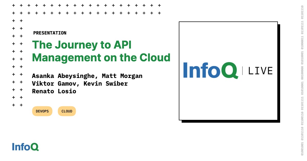 The Journey To Api Management On The Cloud Infoq