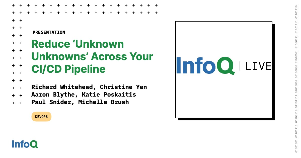 Reduce ‘Unknown Unknowns’ across Your CI/CD Pipeline - InfoQ