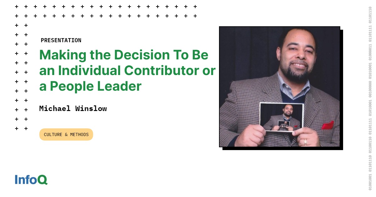 Making the Decision to Be an Individual Contributor or a People Leader ...