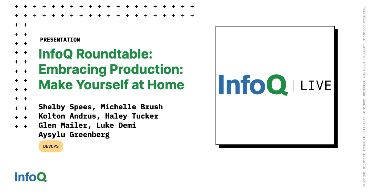 Infoq Roundtable Embracing Production Make Yourself At Home Infoq 