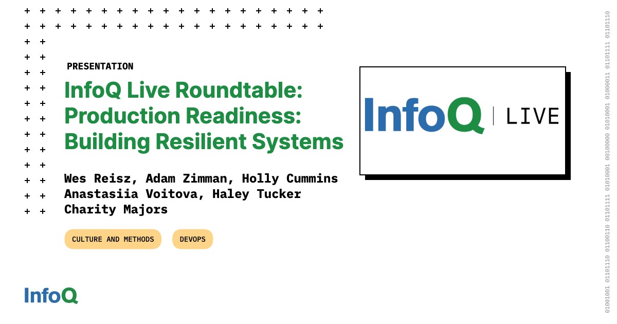 InfoQ Live Roundtable: Production Readiness: Building Resilient Systems - InfoQ