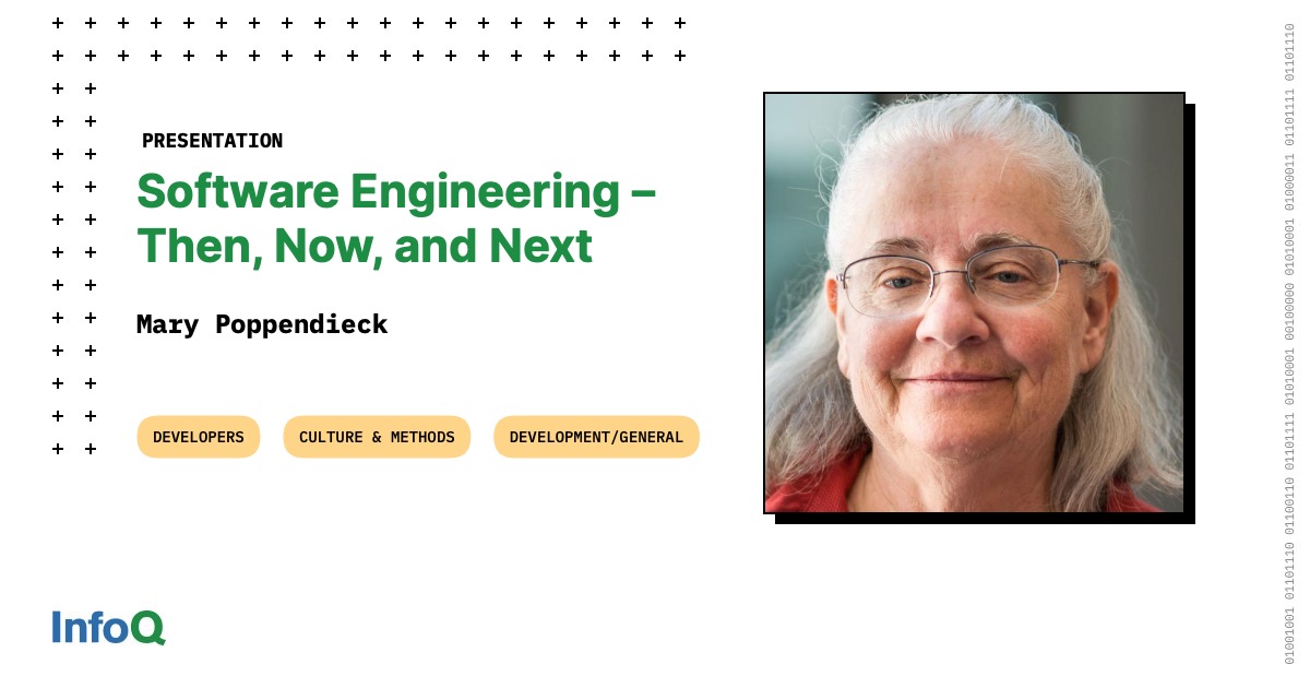 Software Engineering – Then, Now, and Next - InfoQ